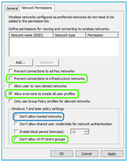 Preparing Domain Group Policy Settings for Windows Miracast over Wi-Fi Direct